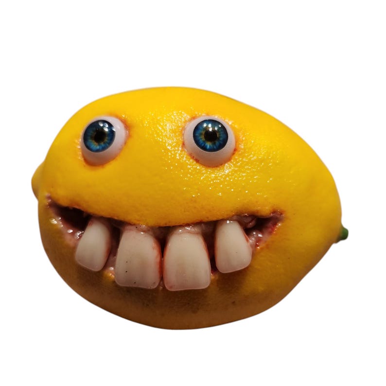 Realistic Life Sized Freaky Fruit "larry the Lemon" by Dead Head Props ...