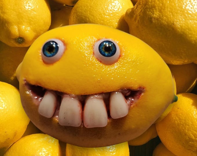 Realistic Life Sized Freaky Fruit "larry the Lemon" by Dead Head Props ...