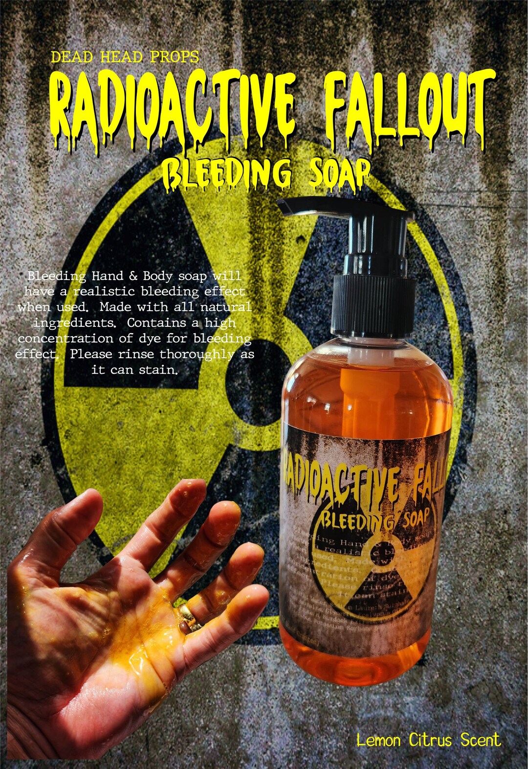 Radioactive Fallout Bleeding Liquid Hand and Body Soap by Dead Head ...