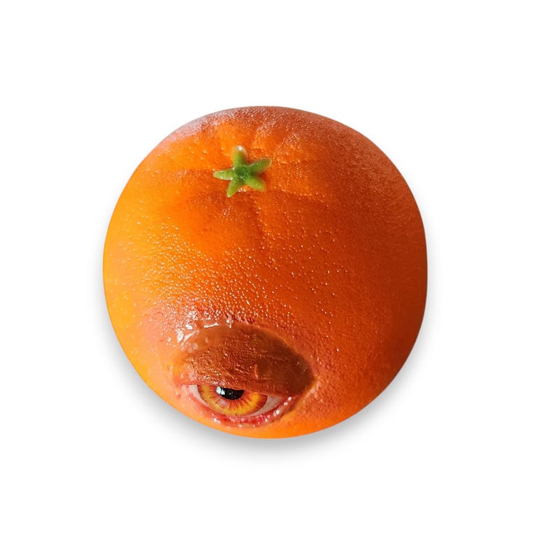 Realistic Life Sized Freaky Fruit All Seeing Orange by Dead Head Props ...