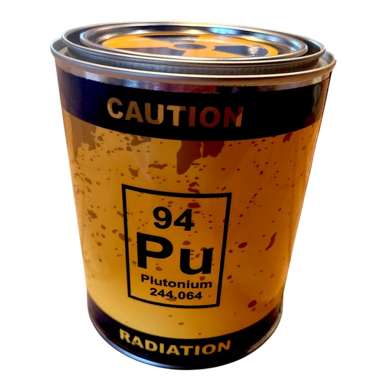 Radiation Plutonium 32 Oz Can Unique Gag Gift, Great for Storage or ...