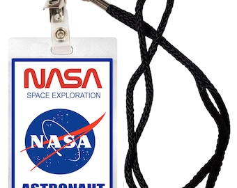 NASA Astronaut in Training Rocket Scientist ID Badge Card Cosplay ...