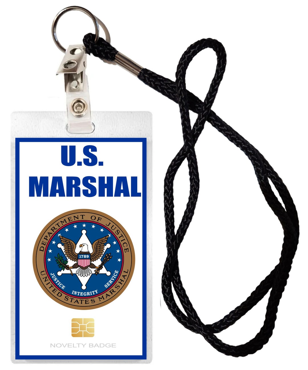 US Marshall Novelty ID Security Badge Halloween Costume Movie Prop ...