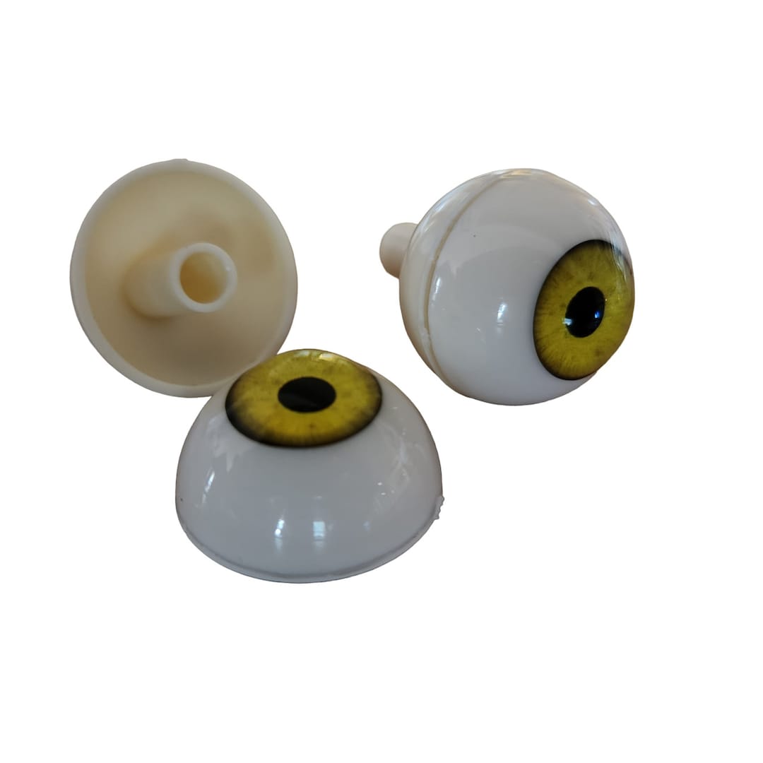 Pair of Life Size Realistic Human Acrylic Eyes for Halloween PROPS ...