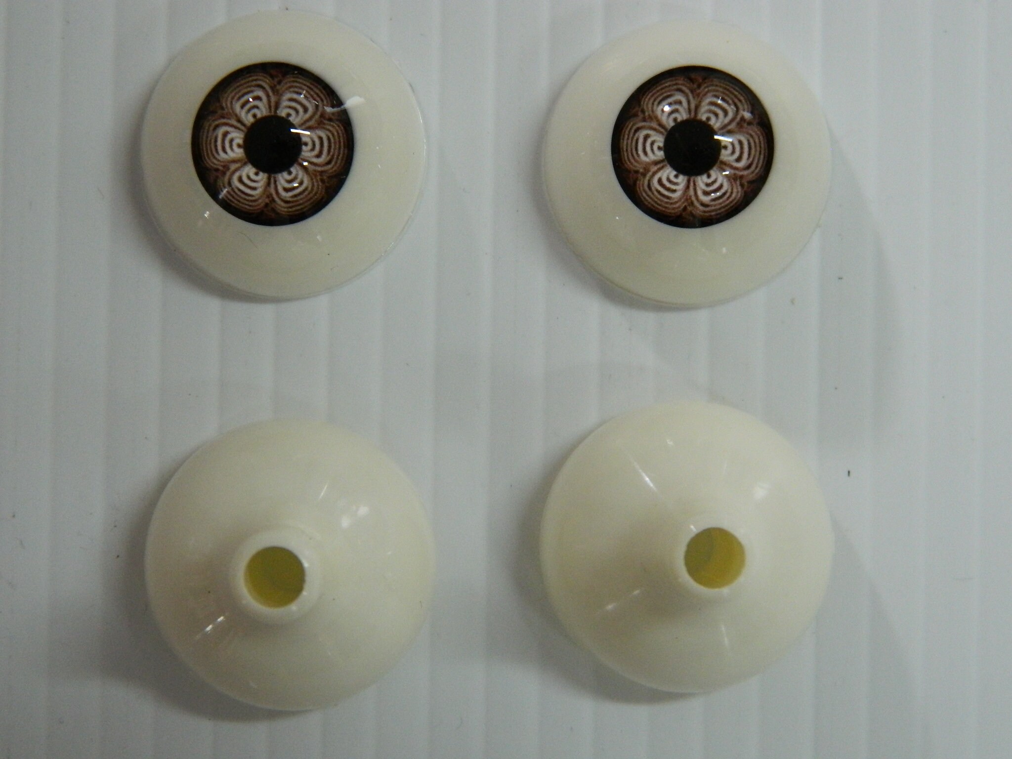 Pair of Life Size Realistic Human Acrylic Full Round Eyes for Halloween ...