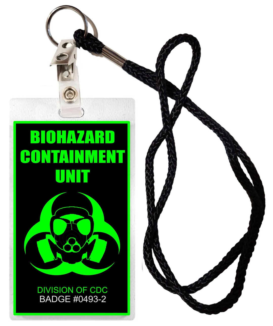 Novelty ID Security Badge Biohazard Containment Unit Halloween Costume ...