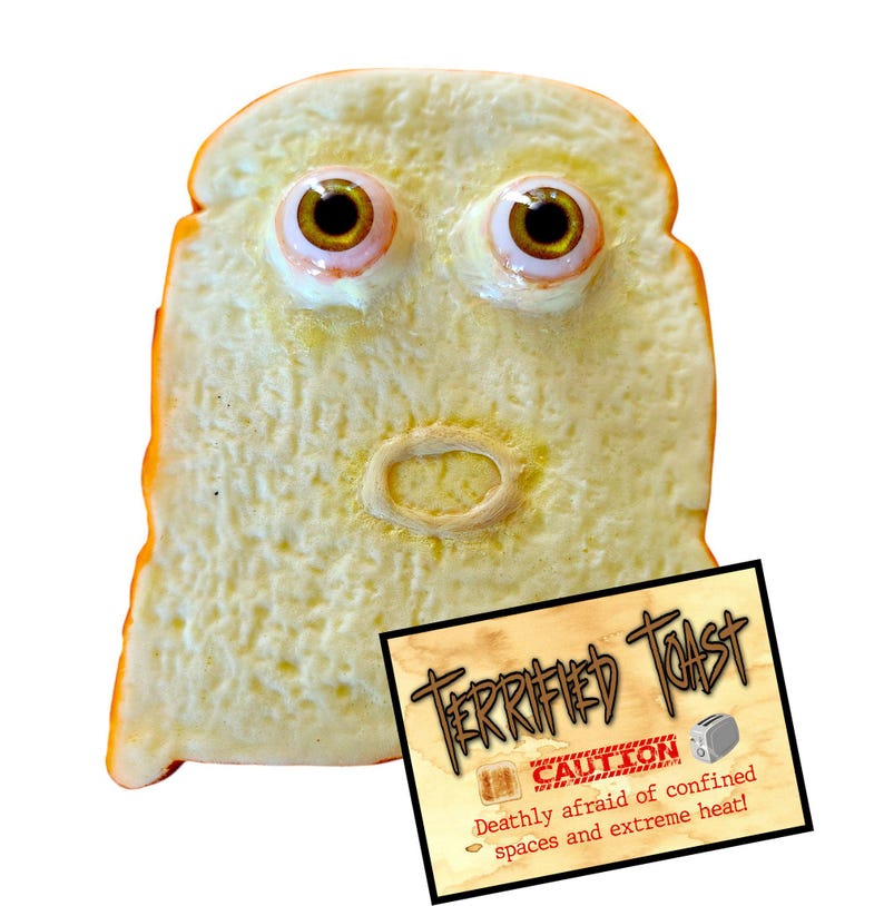 Realistic Life Sized Terrified Toast by Dead Head Props , Halloween ...