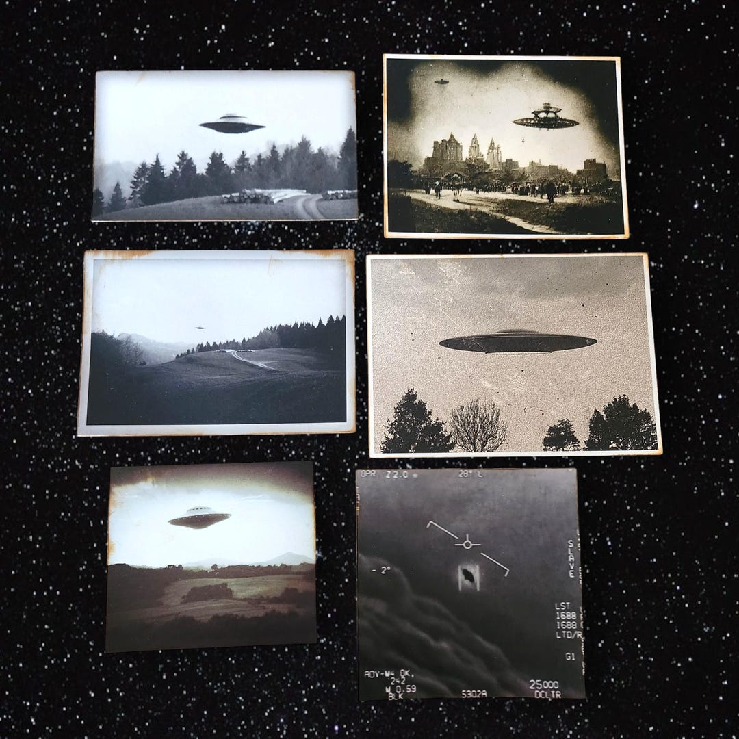 Realistic Aged UFO Photos for Prop or Display, Wall Art - Etsy