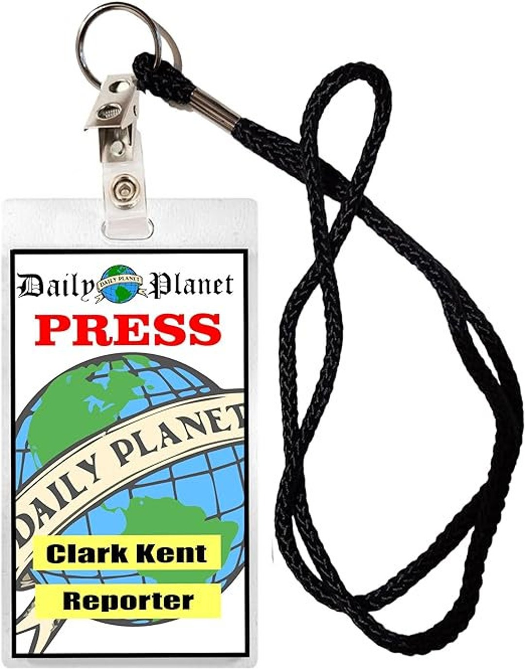 Daily Planet Clark Kent Novelty ID Badge Halloween Costume Movie Prop ...