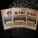 Set of 3 FBI, CIA, MI6 Top Secret Classified Card Stock Cover Sheets 8. ...