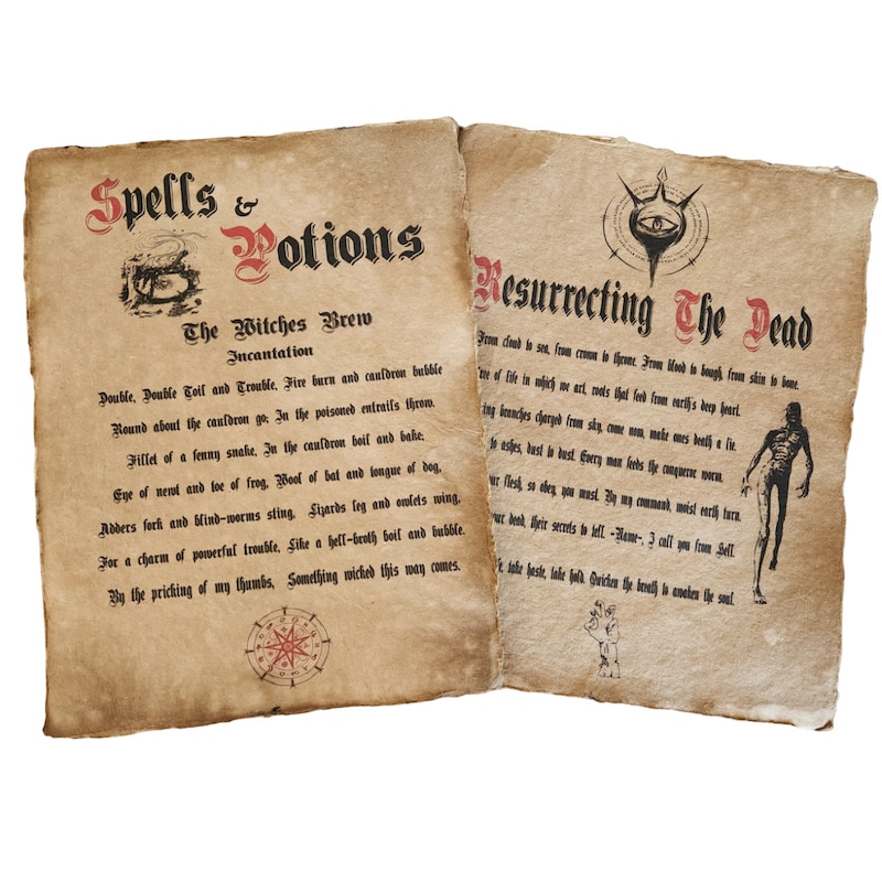 Real Spell Book - Etsy