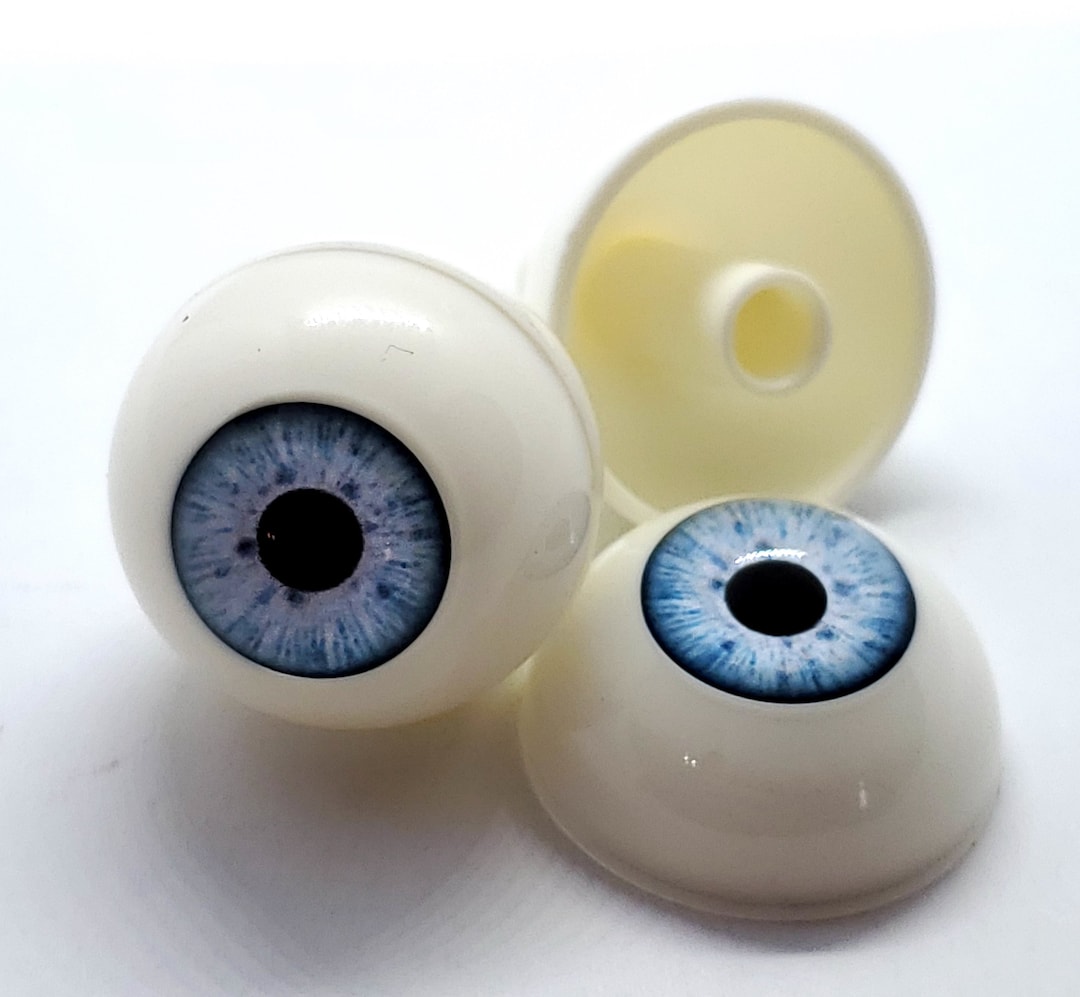 Pair of Life Size Premium Realistic Human Acrylic Eyes for Halloween ...