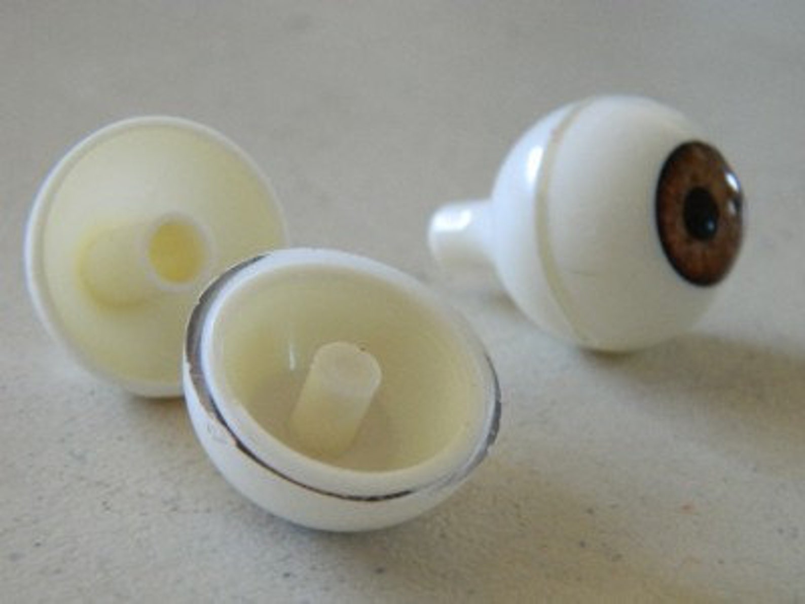 Pair of Life Size Realistic Human Acrylic Eyes for Halloween PROPS ...