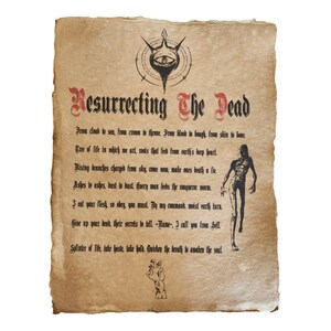 Witches Spell Book Aged Printed Book Pages, Halloween Prop by Dead Head ...