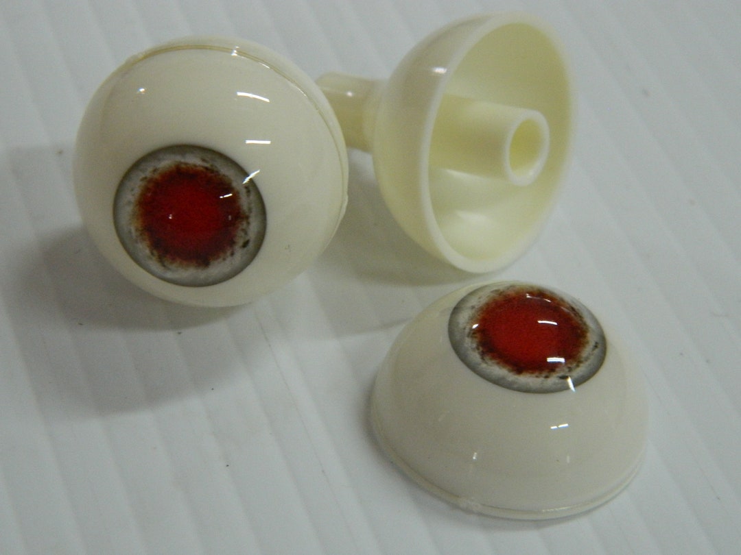 Pair of Life Size Realistic Human Acrylic Full Round Eyes for Halloween ...