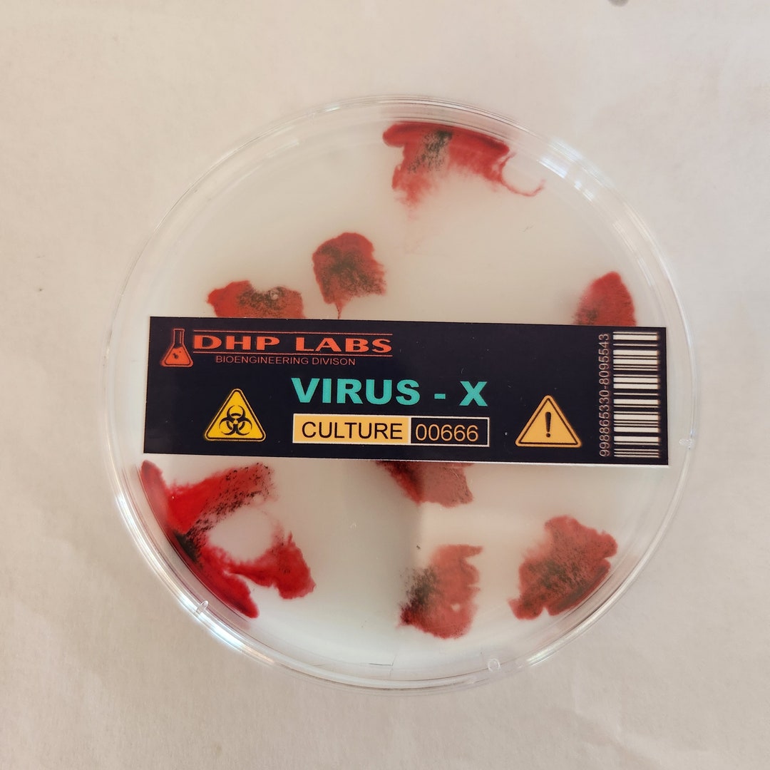 Realistic Glow in the Dark Virus-x Petri Dish by Dead Head Props ...
