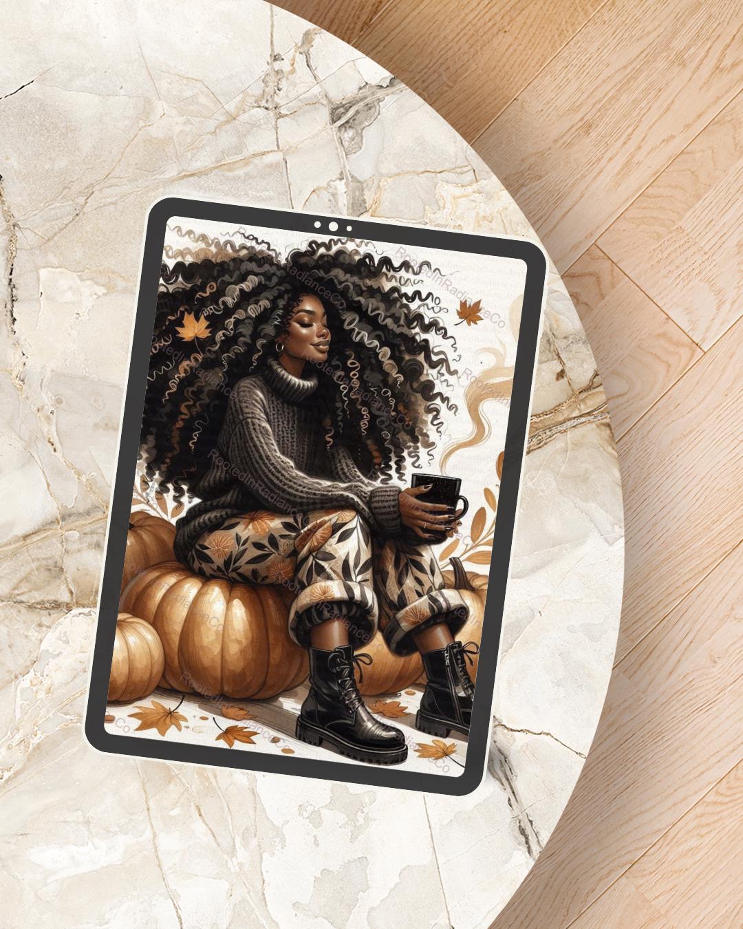 Pumpkin Spice Clip Art: Boho Fall PNG - Etsy