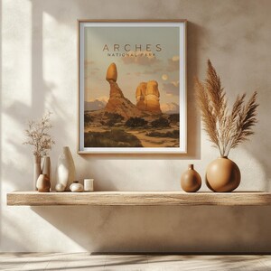 Arches Balanced Rock Poster | Art Print | Variation #240 - Etsy