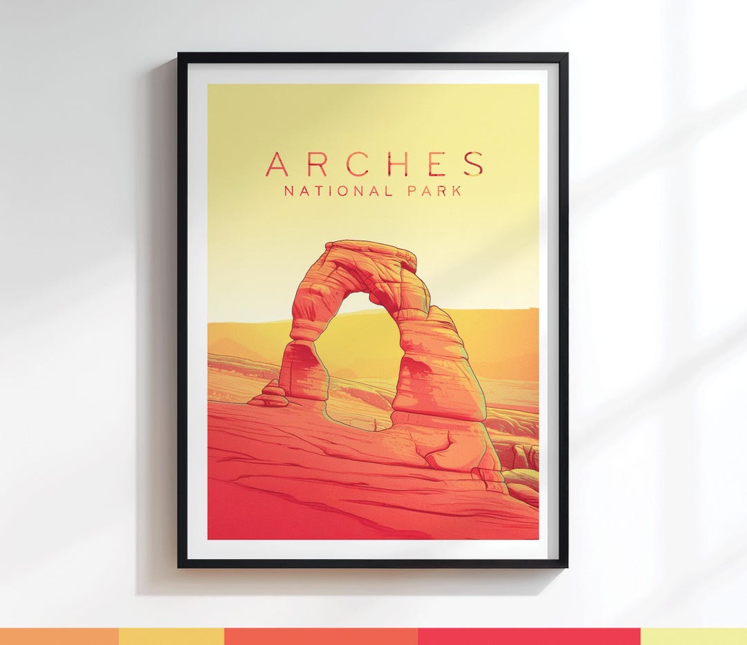 Arches Delicate Arch Poster | Art Print | Variation #243 - Etsy