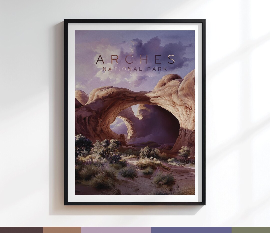 Arches Double Arch Poster | Art Print | Variation #234 - Etsy