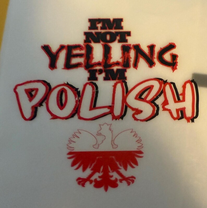 Polish Eagle PNG: I'm Not Yelling, Sublimation Design (digital Download ...