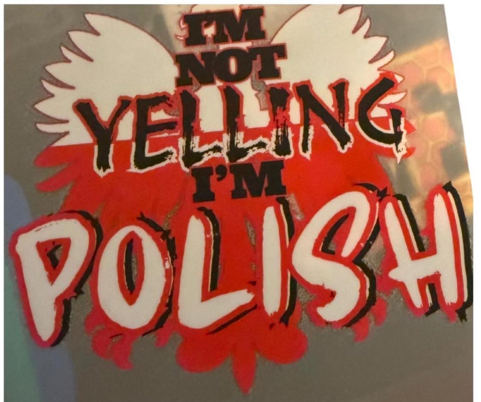 I'm Not Yelling I Am Polish PNG: Transparent Design for T-shirts - Etsy
