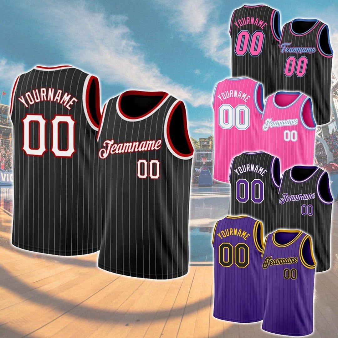 Basketball Number Sports Jersey Custom - Personalized Team Name Player ...