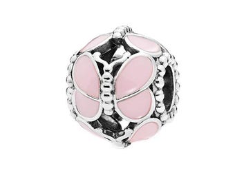 Pandora Pink Butterflies Sterling Silver Charm - Etsy