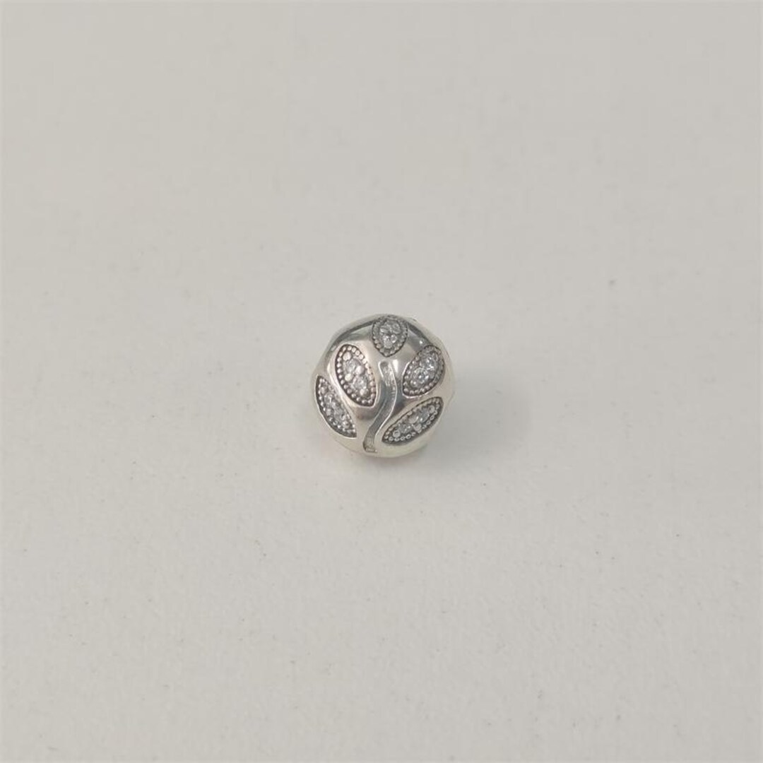 Silver Pandora S925 ALE Sparkling Leaves Clip Charm With Free Pouch - Etsy
