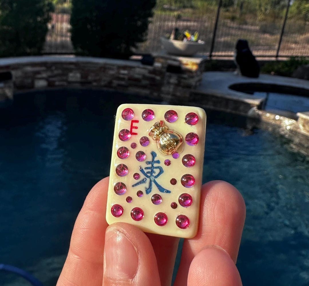 Unique Lucky Mahjong Tile (group D) - Etsy