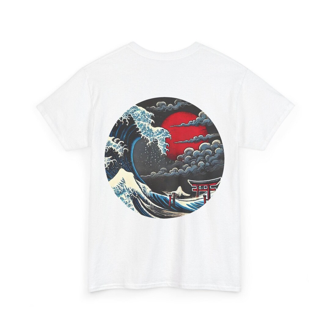 Japanese Inspired Tee-shirt: Yui Yoru (ocean Night) - Etsy
