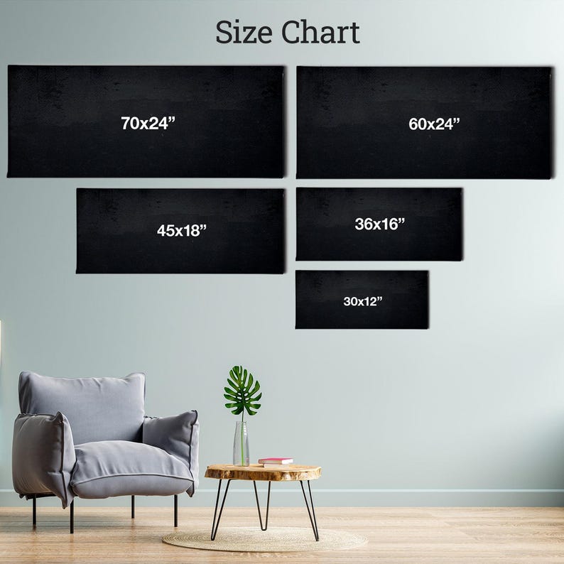 Eucalyptus Botanical Leaves Panoramic Print Wall Art Canvas. Printed ...