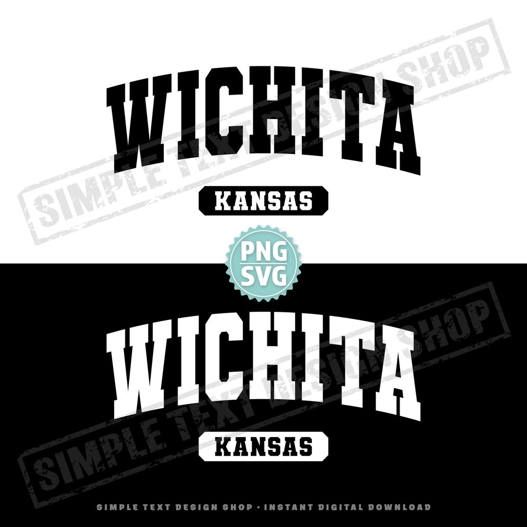 Wichita Kansas State SVG & PNG, Wichita Varsity Text Png, USA Homeland ...