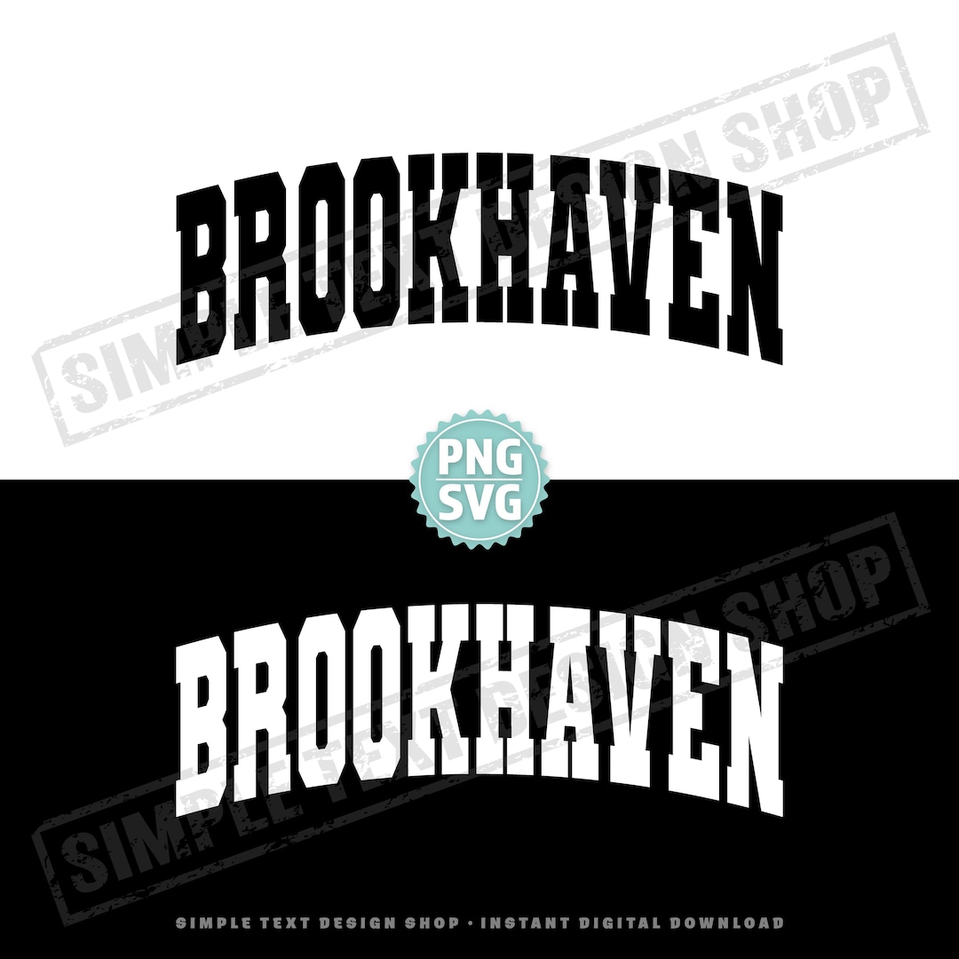 Brookhaven New York SVG & PNG, Brookhaven Town Varsity Text Png, USA ...