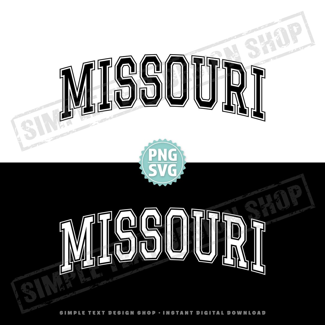 Missouri State PNG + SVG Vintage Text Design, MO America State Design ...