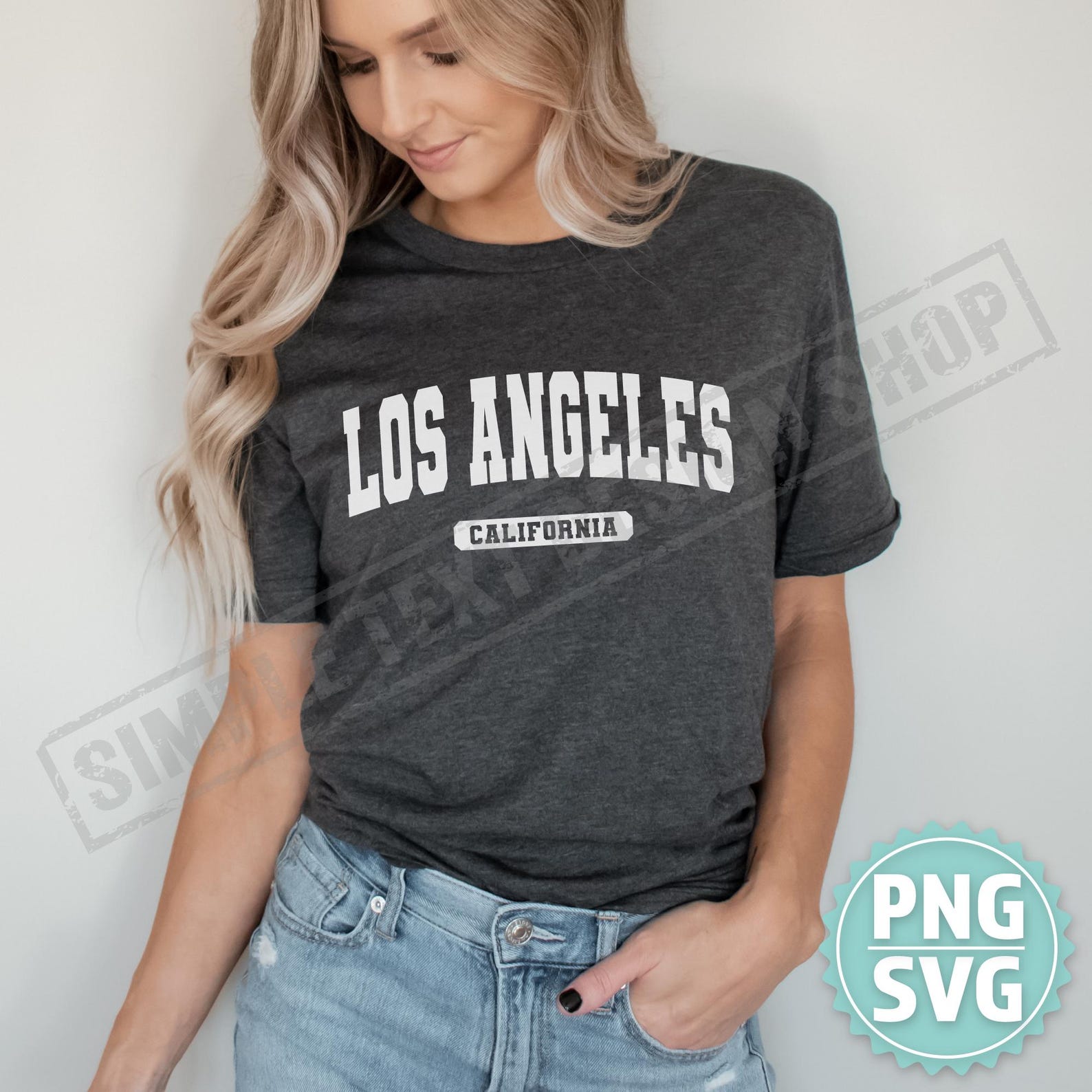 Los Angeles California State SVG & PNG, Los Angeles Varsity Text Png ...