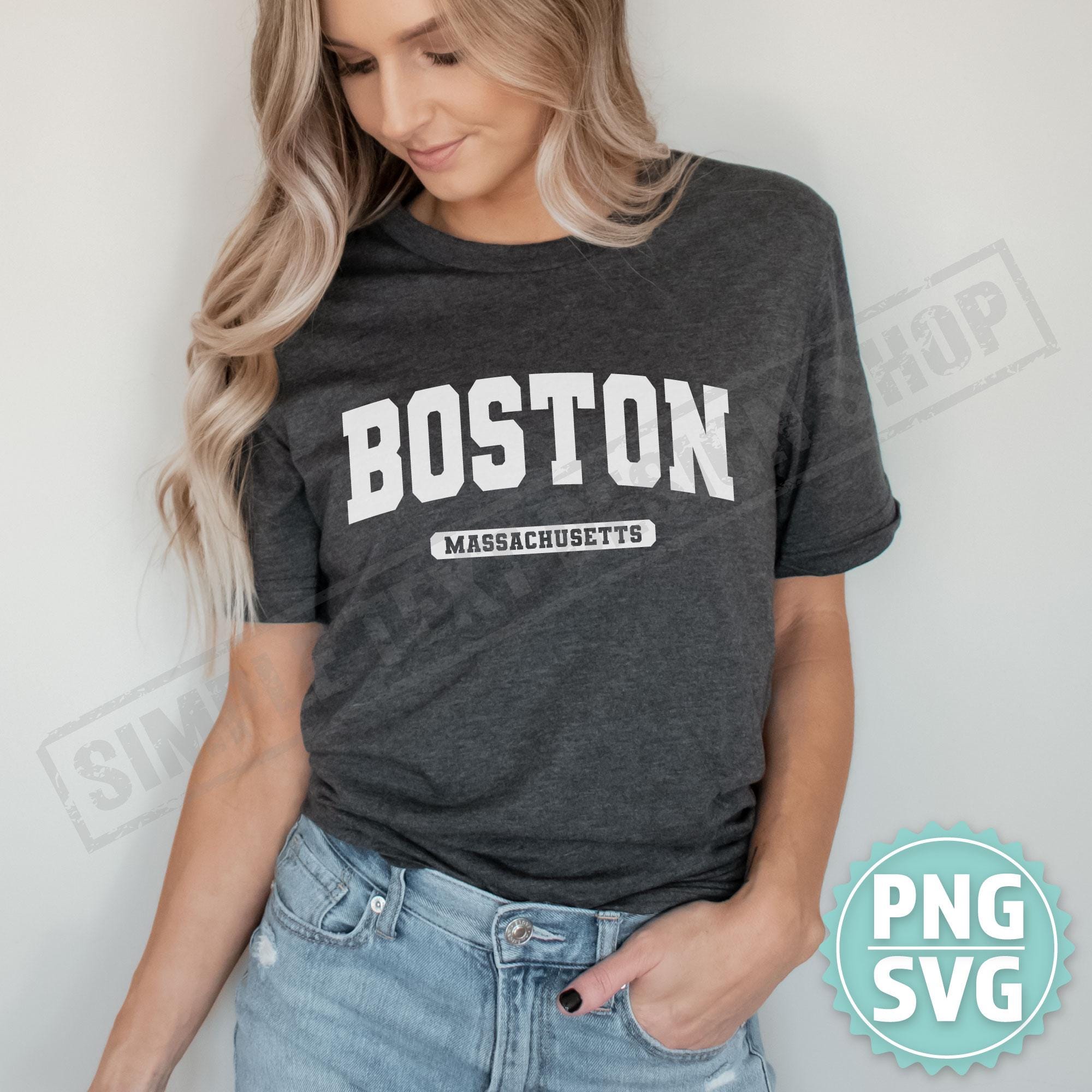 Boston Massachusetts State SVG & PNG, Boston Varsity Text Png, USA ...