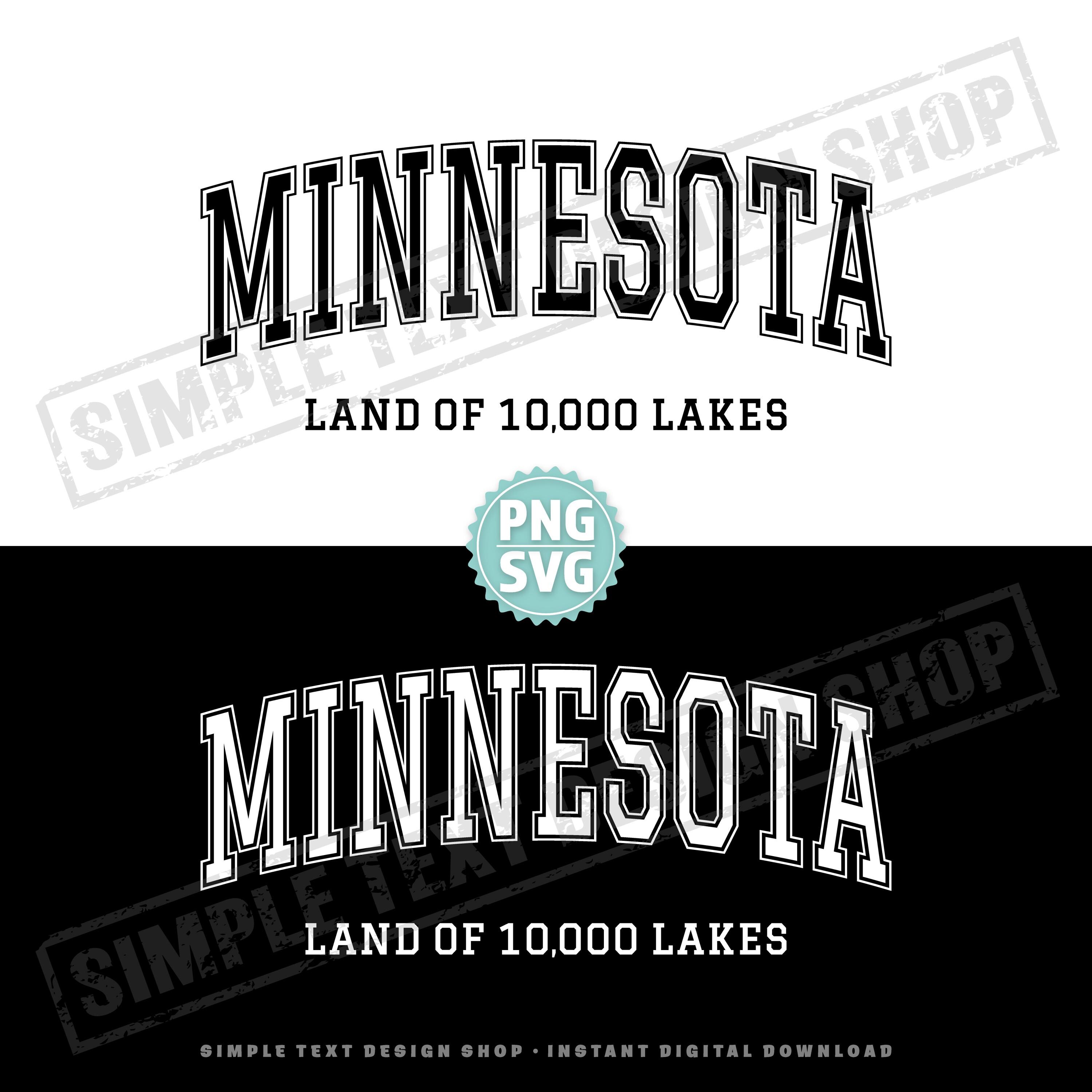 Minnesota Land of 10,000 Lakes PNG + SVG, US States Minnesota Png ...