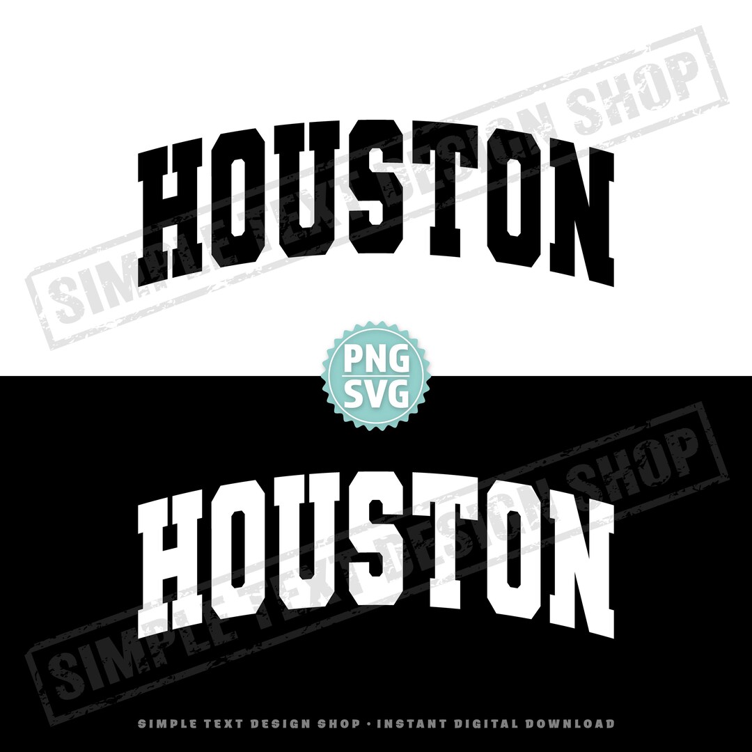 Houston Texas SVG & PNG, Houston Varsity Text Png, USA Homeland Svg ...
