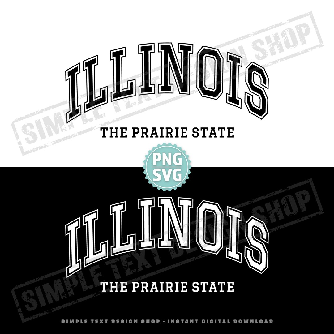 Illinois the Prairie State SVG PNG, Arched Graduate Font Designs Png ...