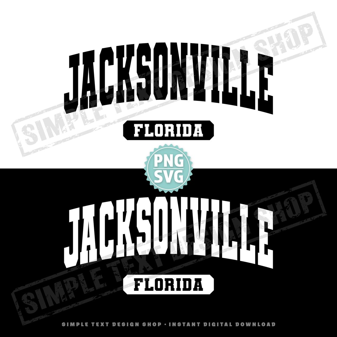 Jacksonville Florida State SVG & PNG, Jacksonville Varsity Text Png ...