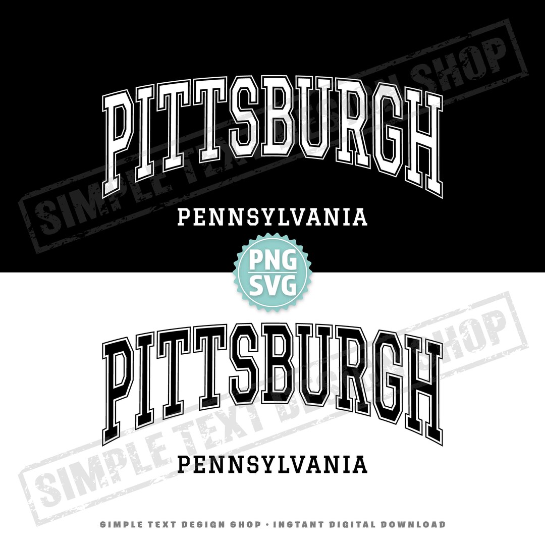 Pittsburgh Pennsylvania State PNG SVG Digital Files, Arched Graduate ...