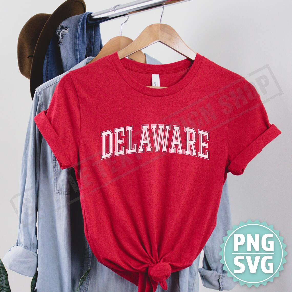 Delaware State PNG + SVG Vintage Text Design, DE America State Design ...