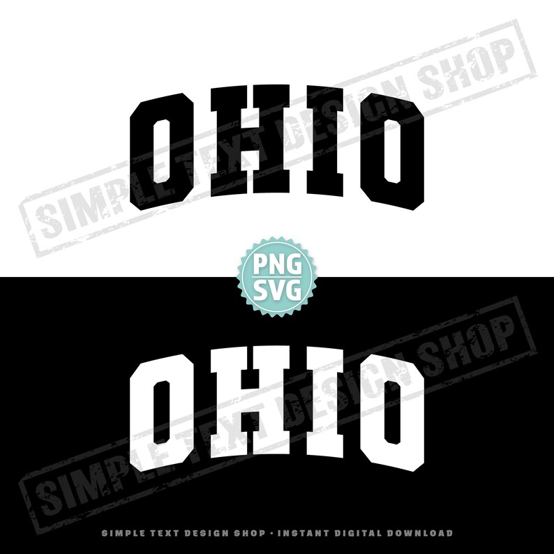 Ohio State SVG & PNG, Varsity Png, Varsity Font Designs, America State ...