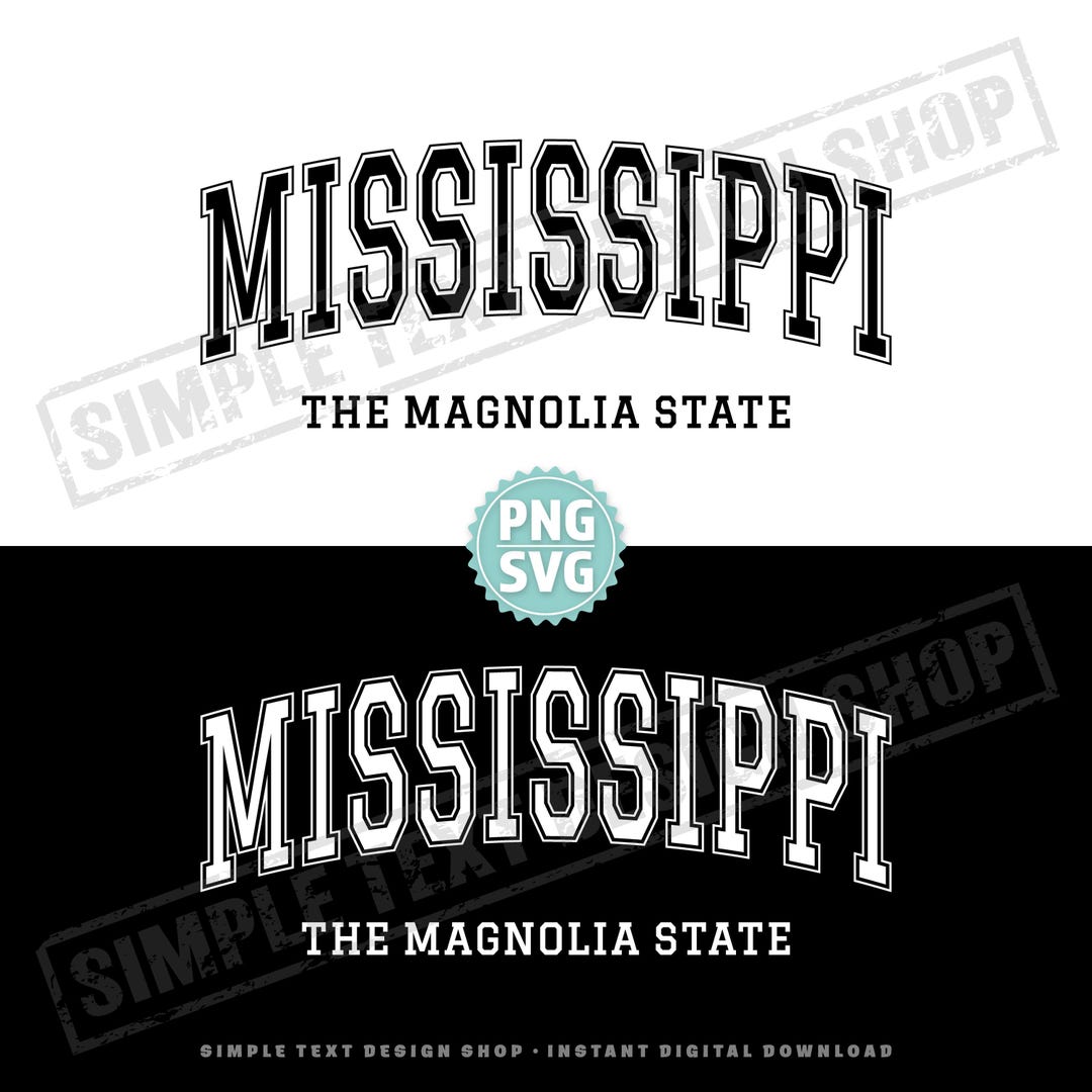 Mississippi the Magnolia State PNG + SVG, US States Mississippi Png ...
