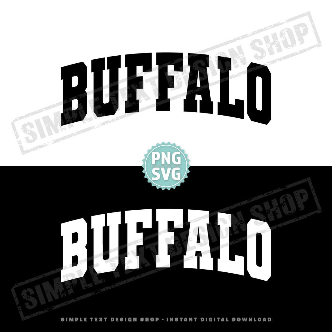 Buffalo New York SVG & PNG, Buffalo Varsity Text Png, USA Homeland Svg ...