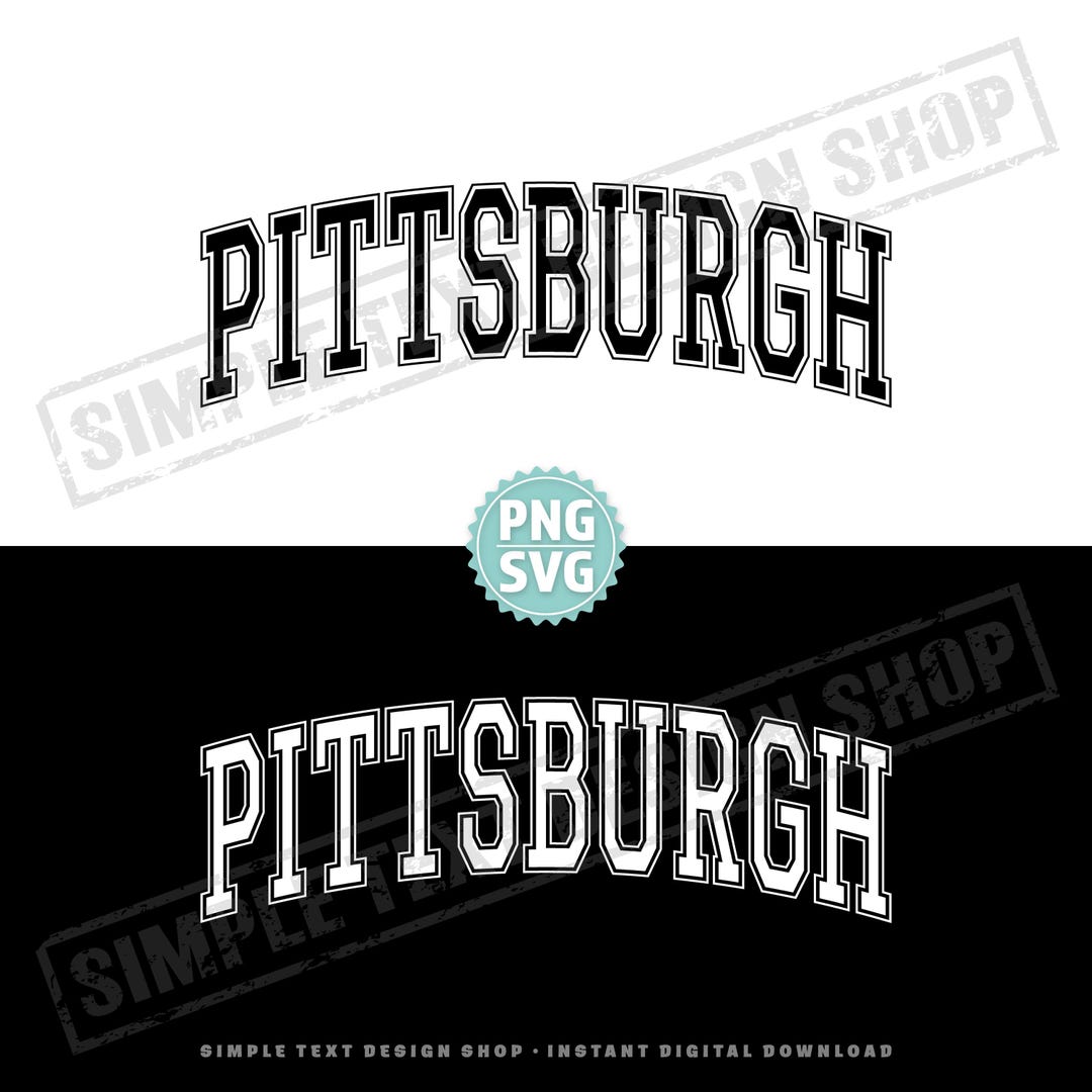 Pittsburgh Pennsylvania PNG + SVG, Pittsburgh Arched Graduate Text ...