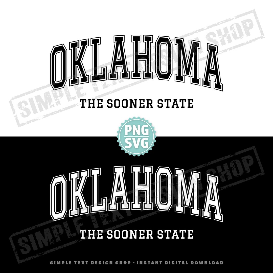 Oklahoma the Sooner State PNG + SVG, US States Oklahoma Png, Arched ...