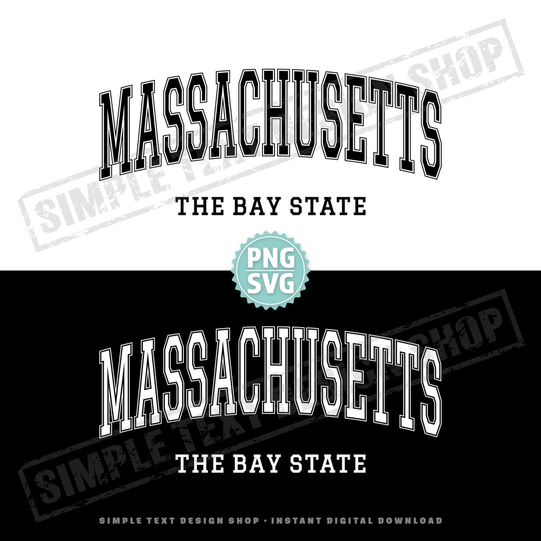 Massachusetts the Bay State PNG + SVG, US States Massachusetts Png ...
