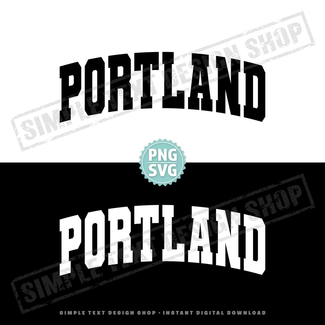Portland Oregon SVG & PNG, Portland Varsity Text Png, USA Homeland Svg ...